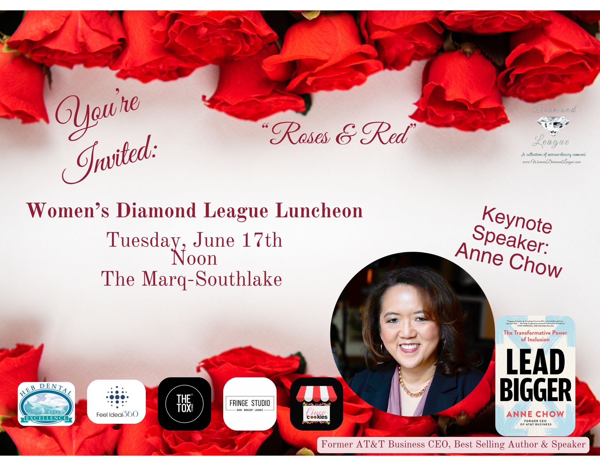 You’re invited to June’s “Roses and Red” luncheon featuring Anne Chow ...